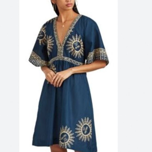 Natalie Martin | Dresses | Natalie Martin Lara Sunface Cotton Voile Mini Dress | Poshmark